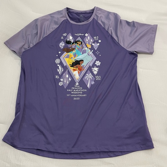Disney | Shirts | Rundisney Princess Marathon 223 | Poshmark
